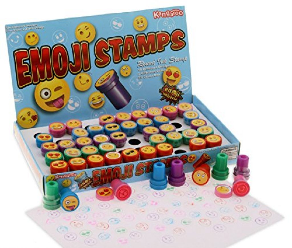 Emoji Universe: Plastic Stamps, 50 Count Emoji Stampers | Order Emoji
