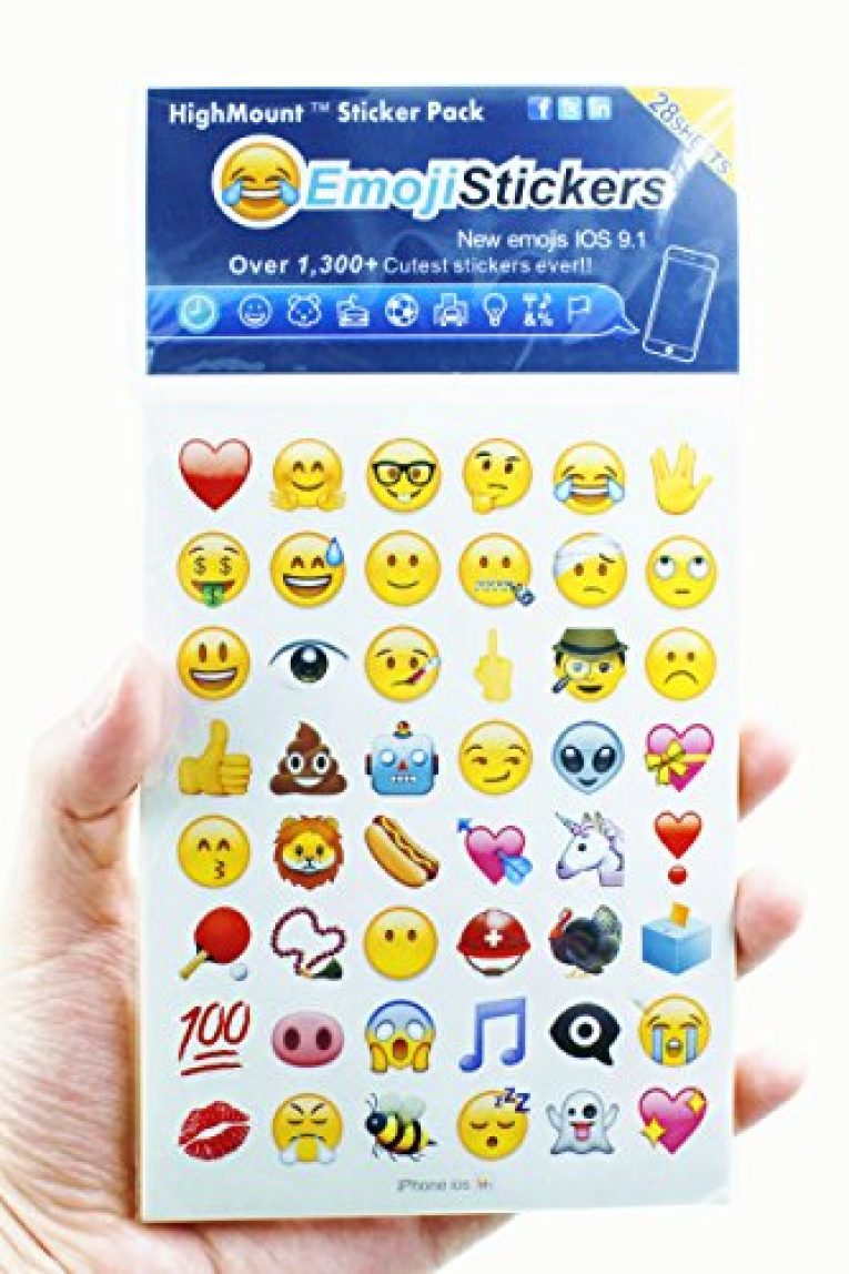 Newest IOS 9.1 Emoji Stickers 28 Sheets with Happy Emojis Faces Popular ...